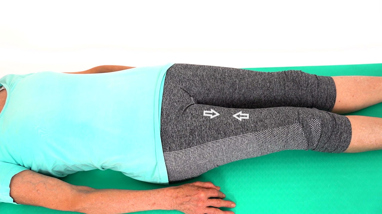 VMO: Static Quadriceps Contraction Lying - YouTube