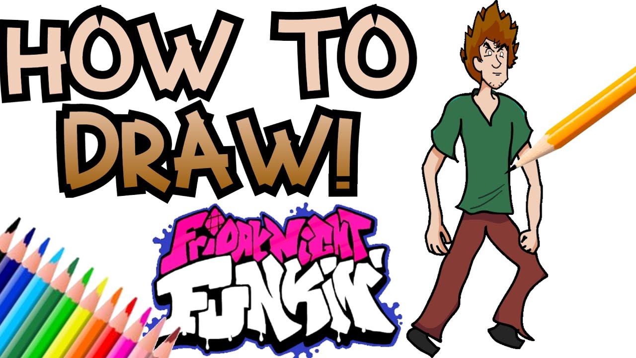 How To DRAW Shaggy From Friday Night Funkin!| Shaggy Mod - YouTube