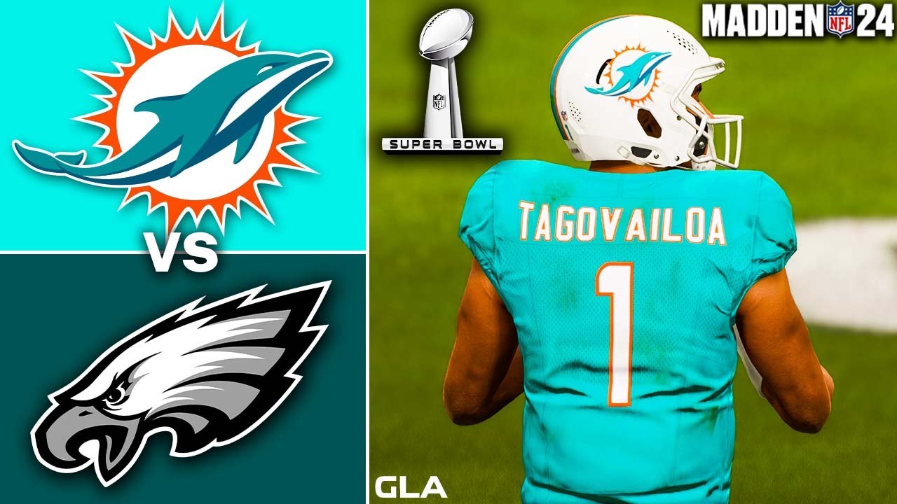 Dolphins vs. Eagles Simulation | Super Bowl 58 | Madden 24 PS5 - YouTube