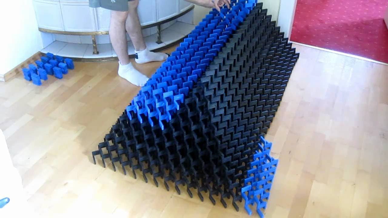 Domino Fail - Destroying 7 Hours of Work - YouTube