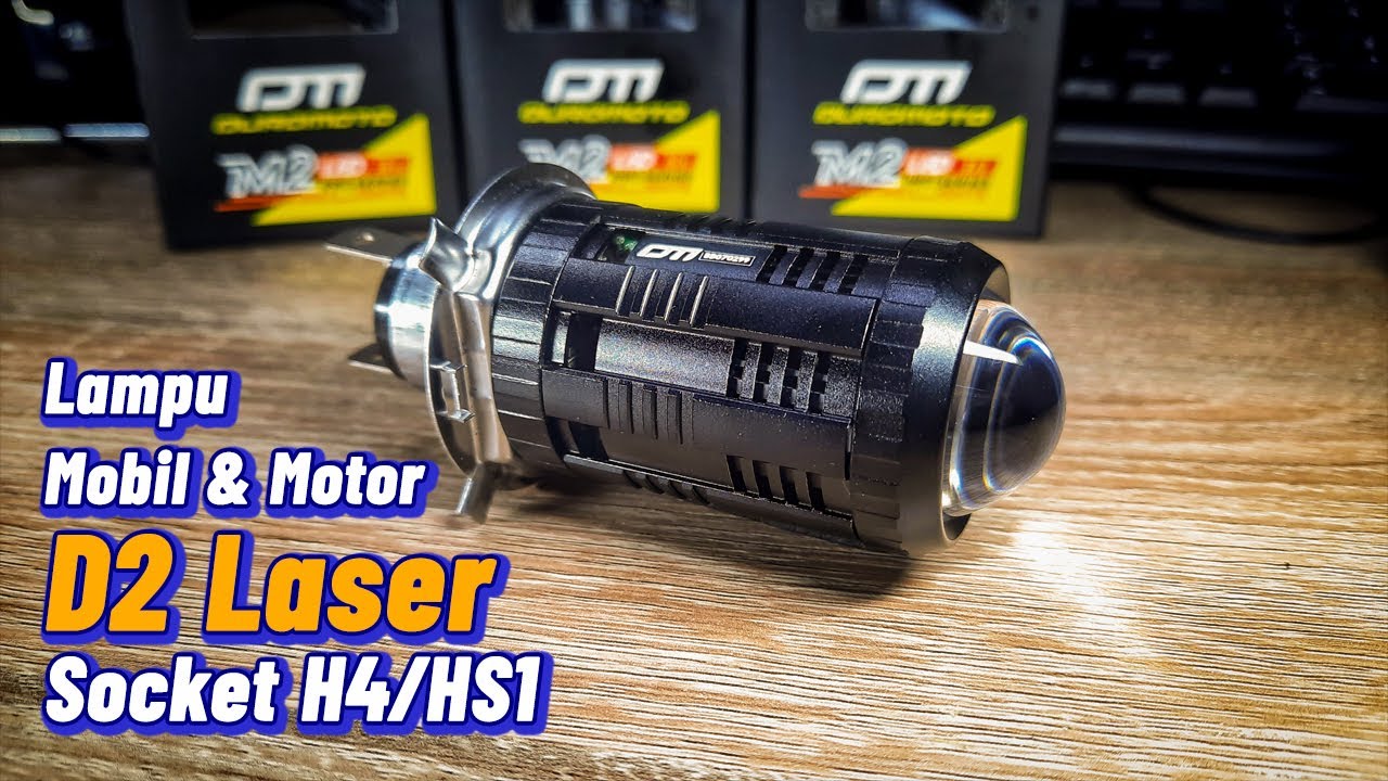 Laser D2 Terbaru Dengan Soket H4 - YouTube