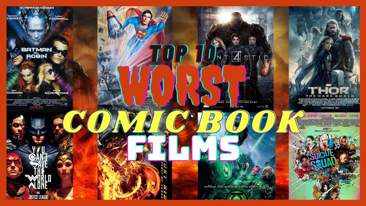 Top 10 WORST Comic Book Films - YouTube