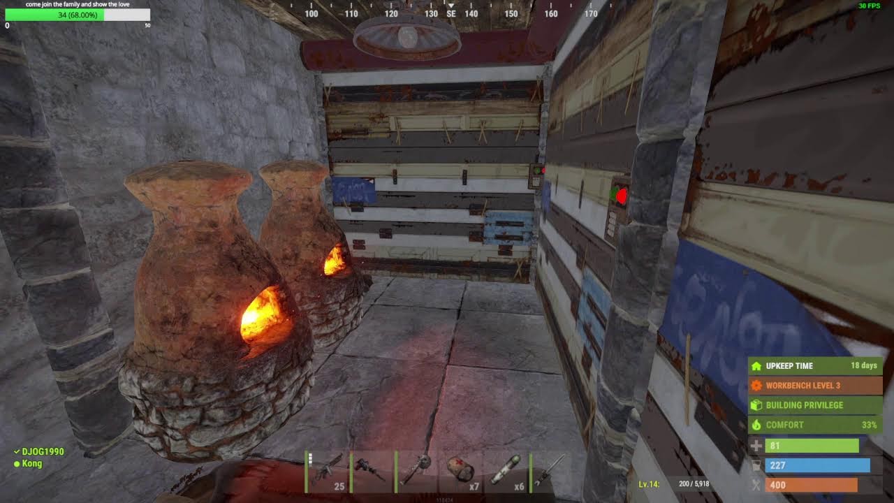 Rust game play road to 950 subs come join the family and show me some ...