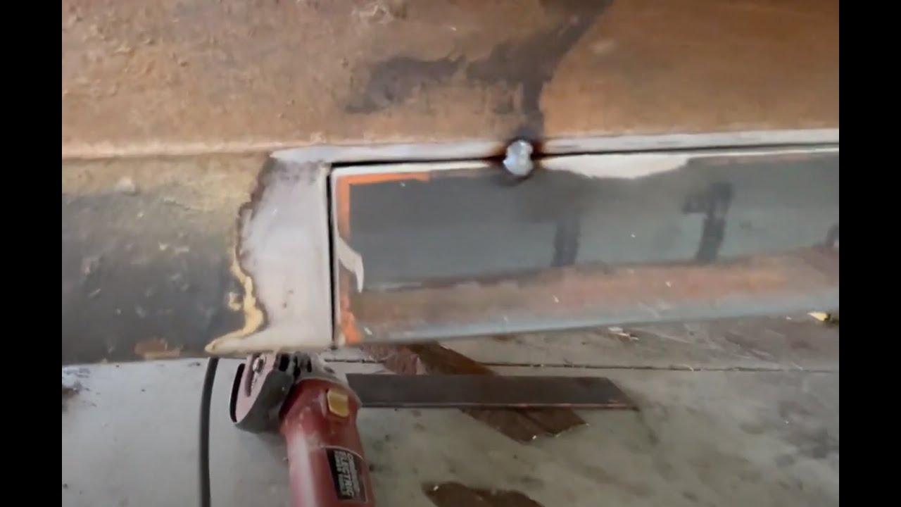 How to repair a rusty rotten frame rail on a Ford Galaxie - YouTube