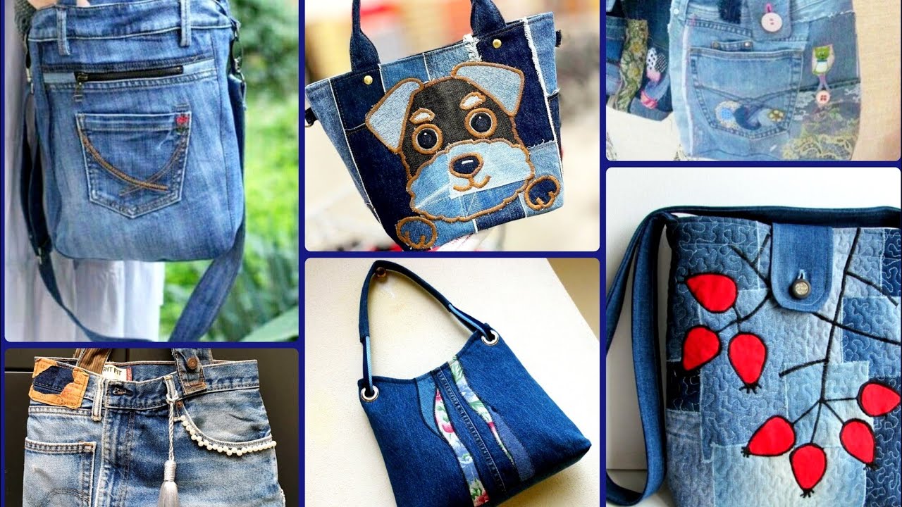 latest design Denim Handmade convert into new bag ideas 2024 - YouTube