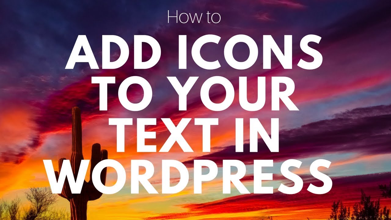 How To Add Icons To Your Text In Wordpress YouTube how-to-add-icons-to-your-text-in-wordpress-youtube