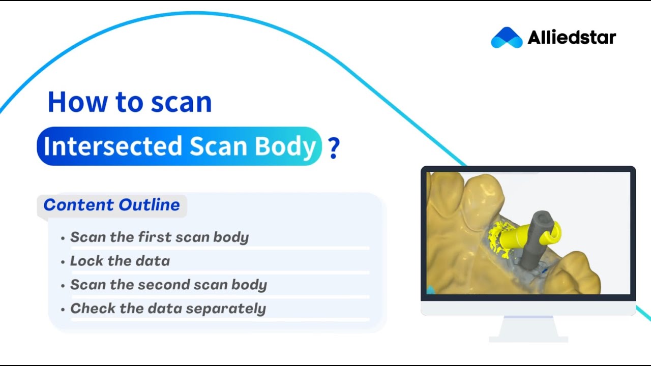 How to Scan Intersected Scan Body - YouTube