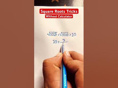 A Wonderful Square root problem solving Without Calculator #square # ...