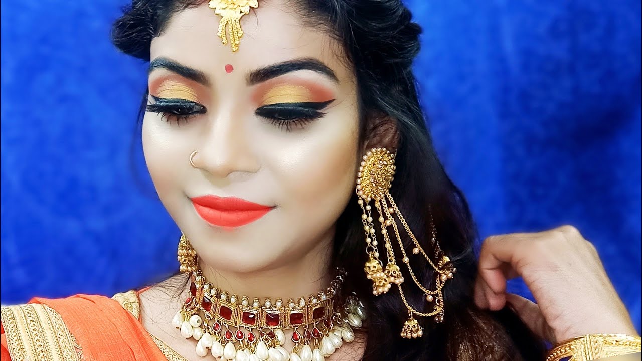 Diwali special look|traditional look|makeup for love n desire - YouTube