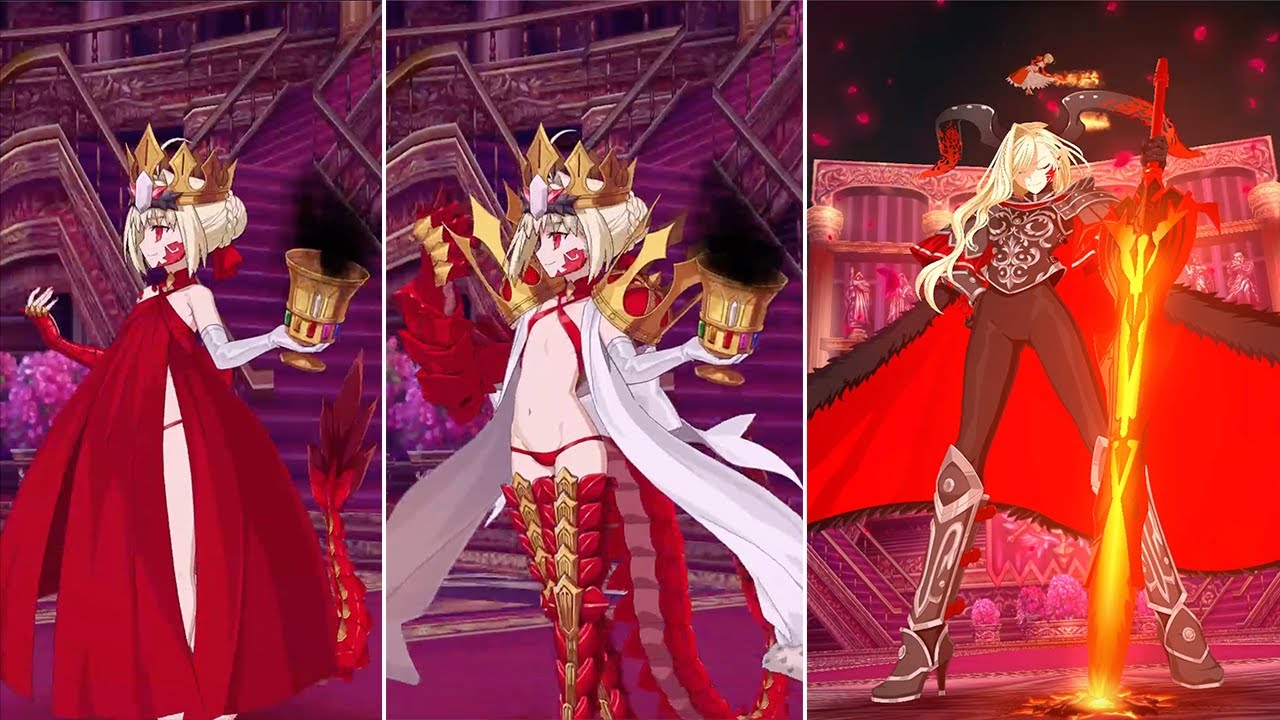 【FGO】ドラコー(CV：丹下桜) 再臨別宝具演出 Noble Phantasm - YouTube