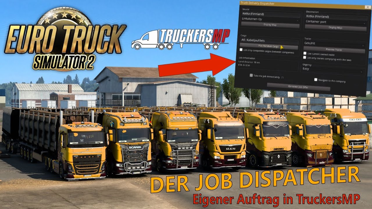 Eigene Aufträge In Truckersmp Erstellen Job Dispatcher Tutorial