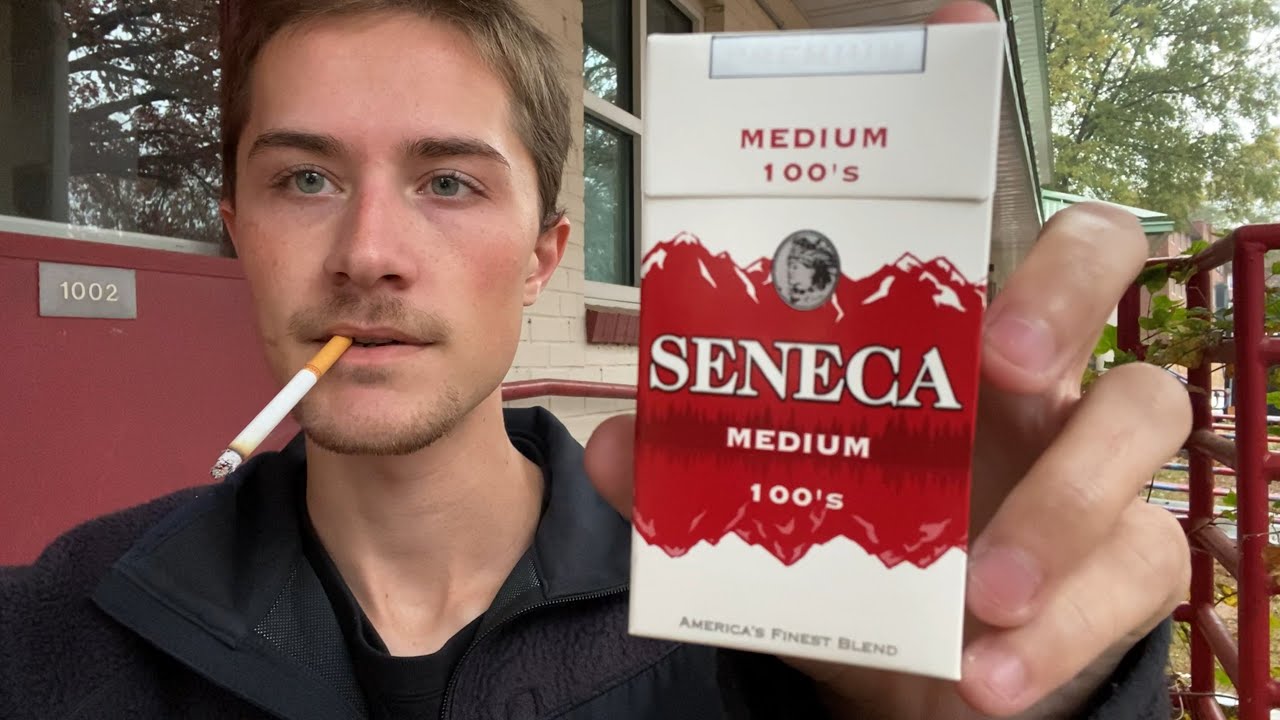 Smoking a Seneca Medium 100 Cigarette - Review - YouTube