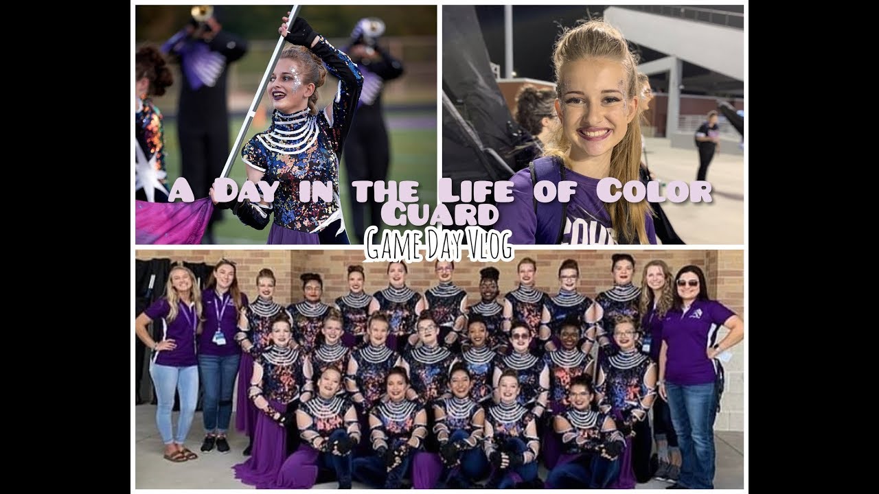 A Day in the Life of Color Guard| Game Day Vlog - YouTube