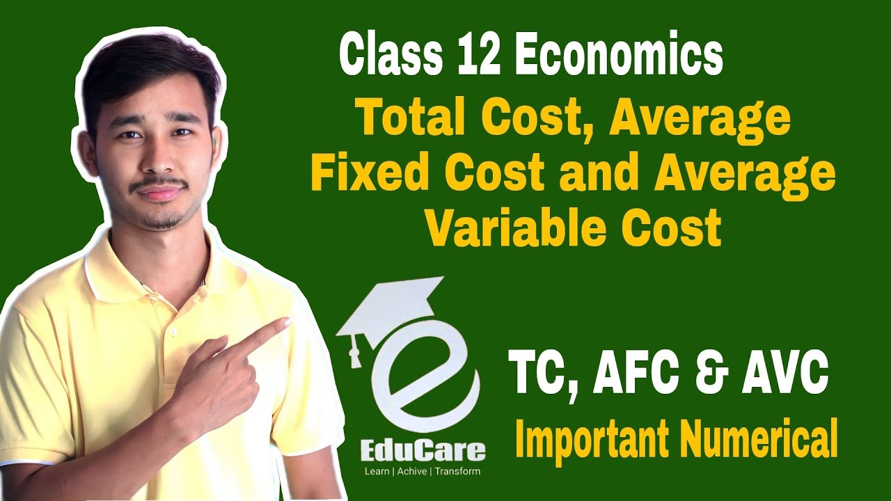 Total Cost, Average Fixed Cost & Average Variable Cost | TC, AFC & AVC ...