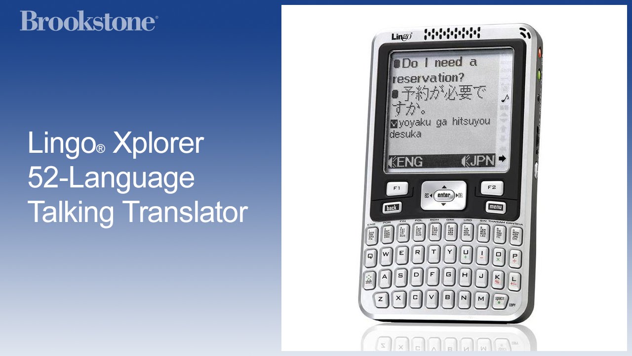 Lingo Xplorer 52-Language Talking Translator - YouTube