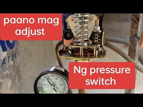 paano mag adjust Ng pressure switch Ng water pump(how to adjust pressure switch in water pump ...