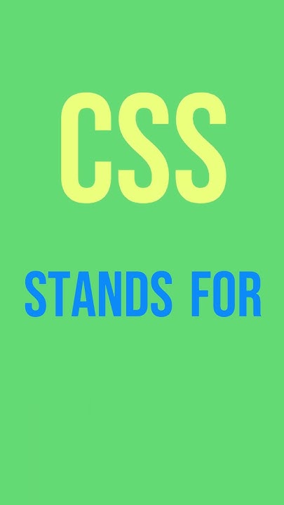 Css Stands For Answer In Comment Educationalvideo Webdevelopment Css Webpagedesign
