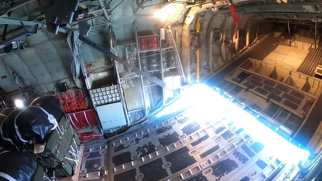 U.S. begins airdropping aid into Gaza - YouTube