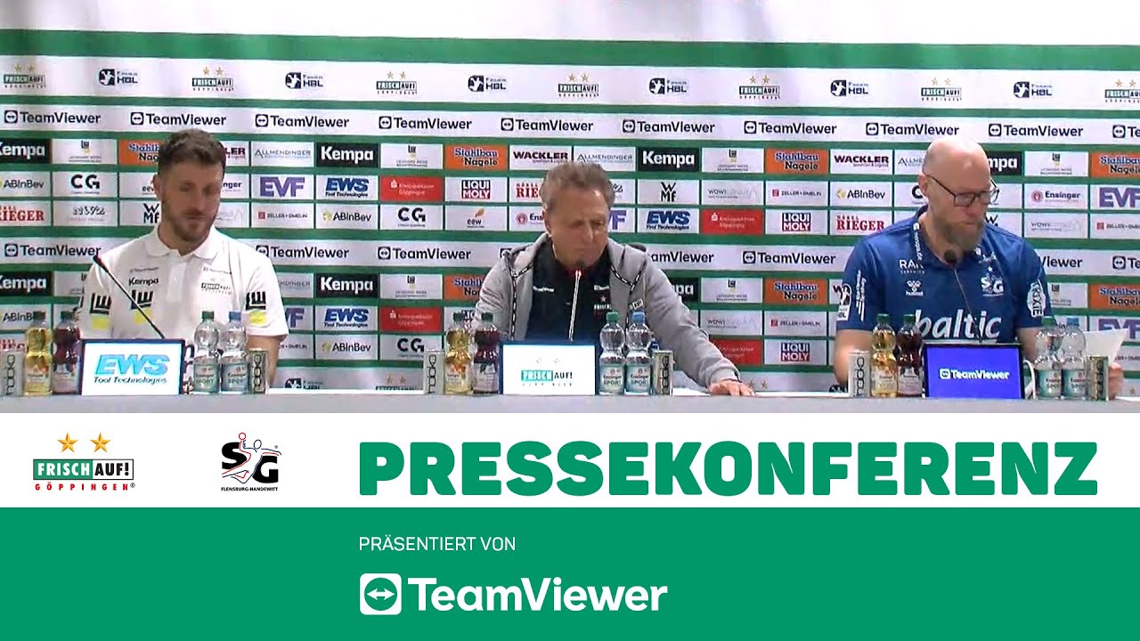Pressekonferenz FRISCH AUF! Göppingen - SG Flensburg-Handewitt ...