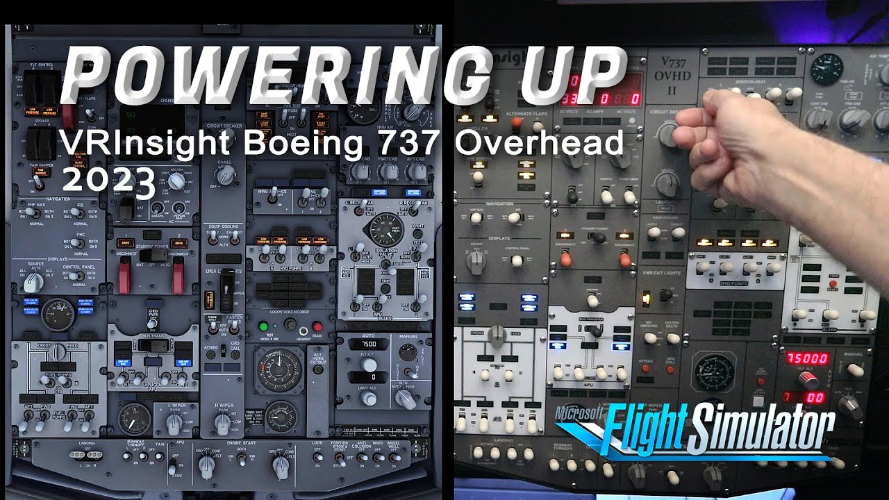 Powering up the VRInsight 737 Overhead Panel_MSFS - YouTube