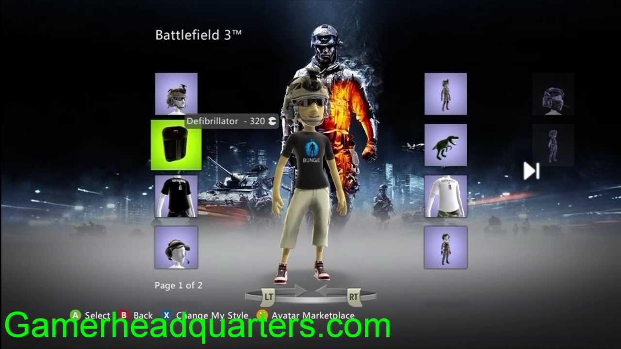 Battlefield 3 (Updated December 7, 2011) Avatar Markplace Items - YouTube