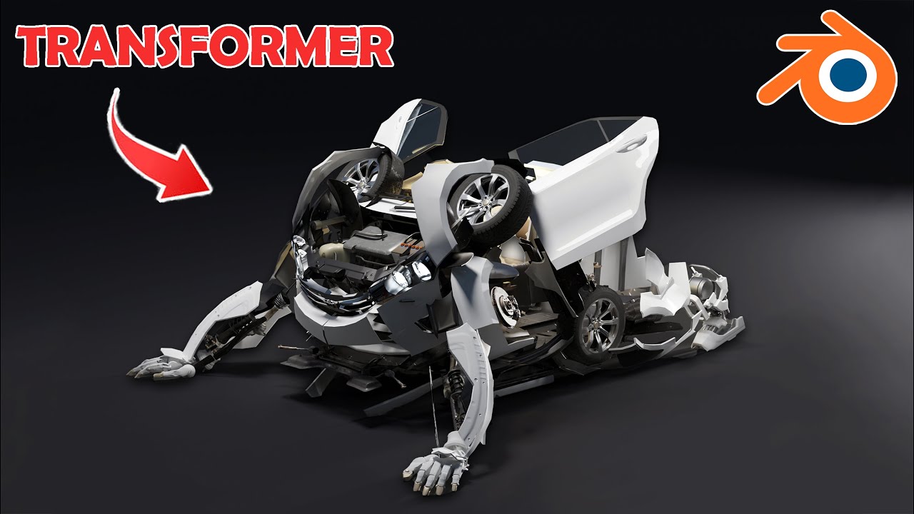 Toyota Corolla Transformer + Breakdown (Blender) - YouTube