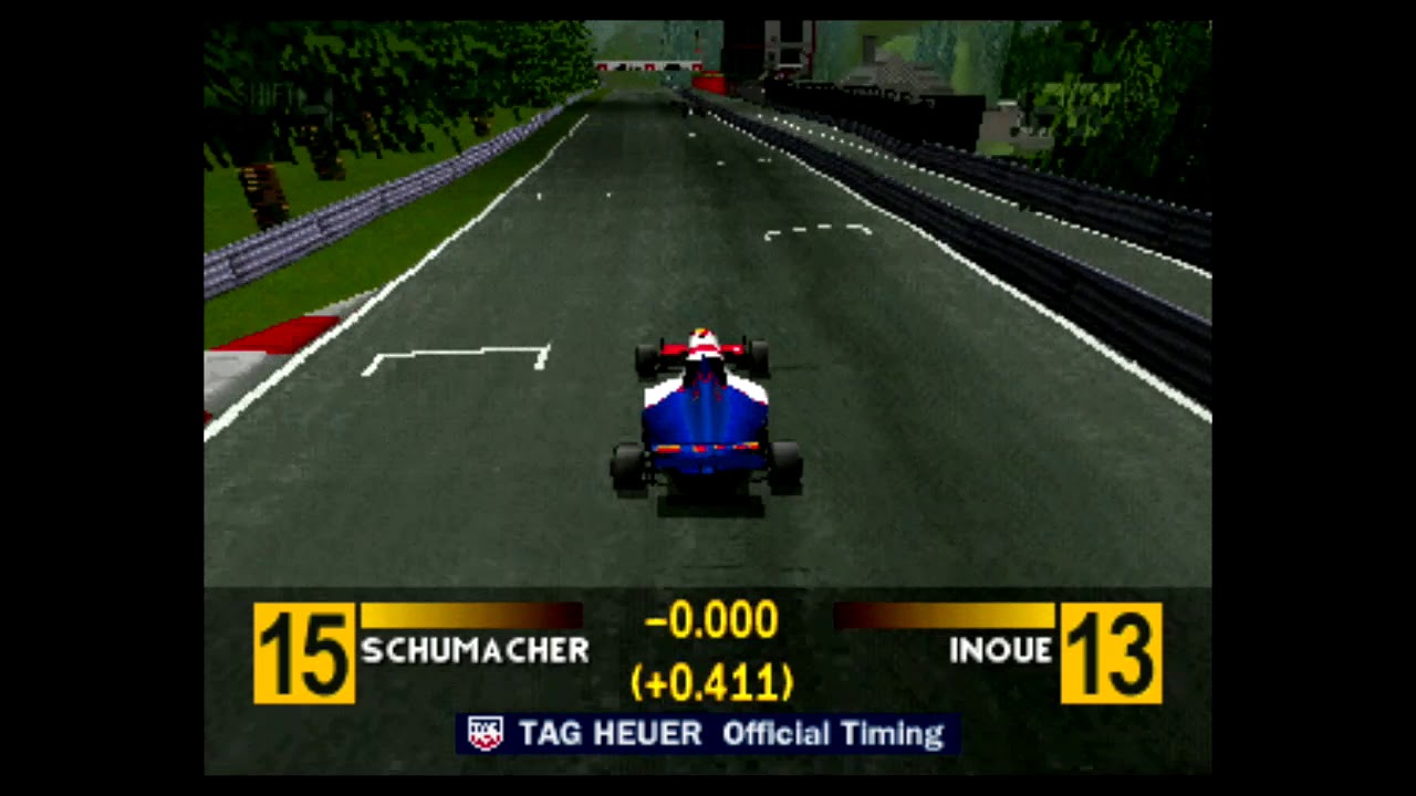 Playstation PS1 F1 Formula 1 1995 Belgium - Footwork - Inoue - YouTube
