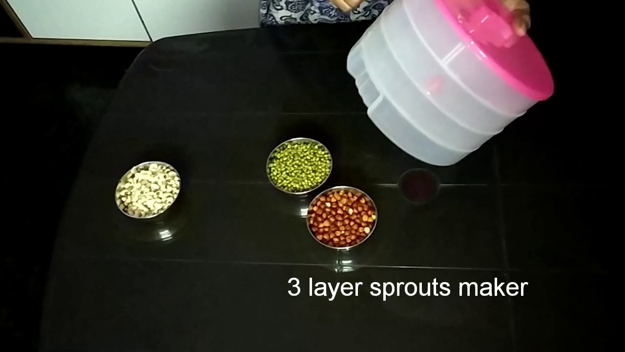 Making of sprouts using sprouts maker || molakalu || making of sprouts ...