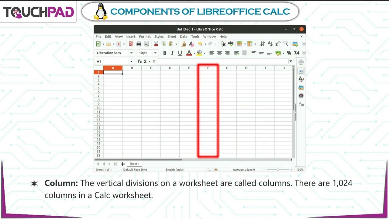 Components of Libre Office Calc |𝐂𝐡 05|Plus 𝐕𝐞𝐫3.𝟏|𝐂𝐥𝐚𝐬𝐬 𝟎6 - YouTube