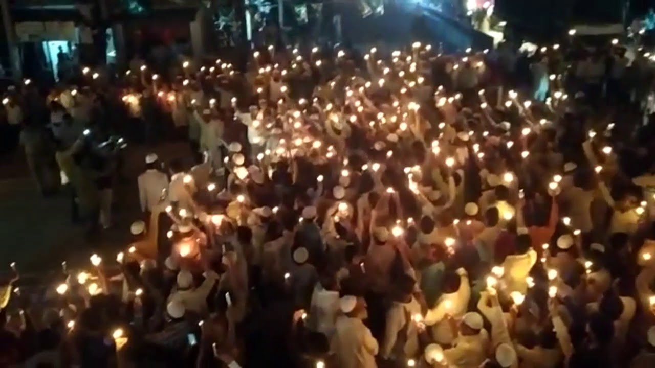 Candle light rally at Rayadurg today against CAA. NPR.. NRC. at 6-45.p ...