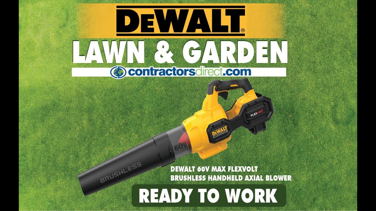 DeWalt 60V Max Flexvolt Brushless Handheld Axial Blower - YouTube