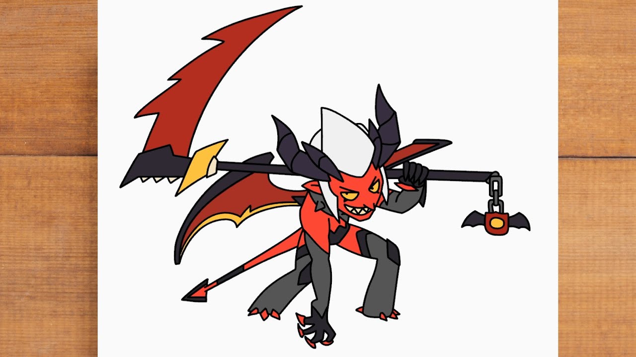 How to draw Demon Mortis Brawl Stars - YouTube