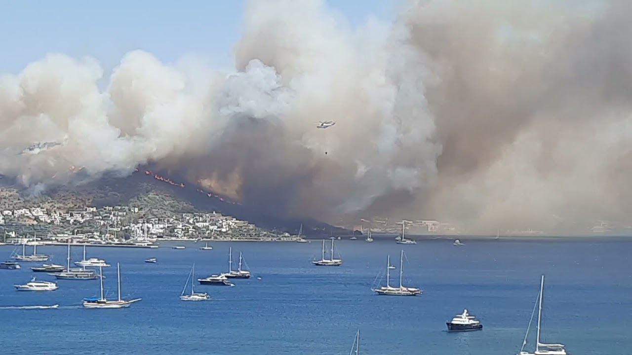 BODRUM- FİRE in the center.BODRUM-merkezde yangın 31/07/2021 - YouTube
