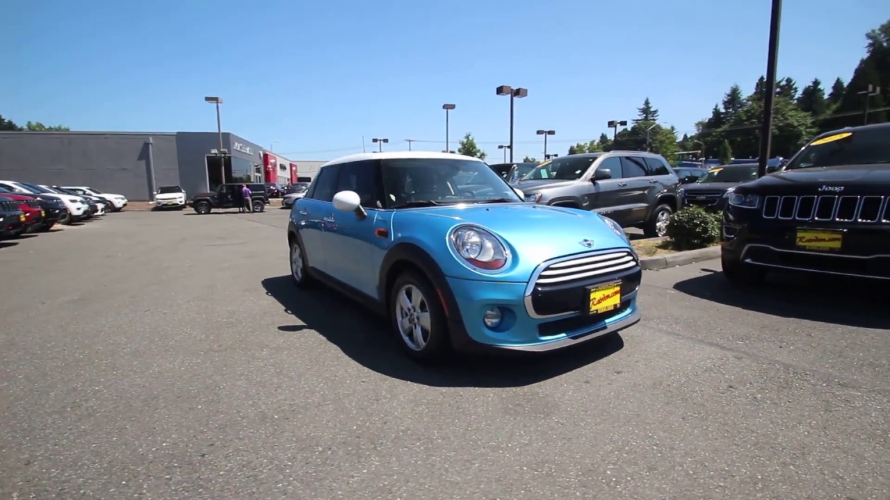 2015 MINI Cooper Base | Blue | FT830330 | Redmond | Seattle | - YouTube