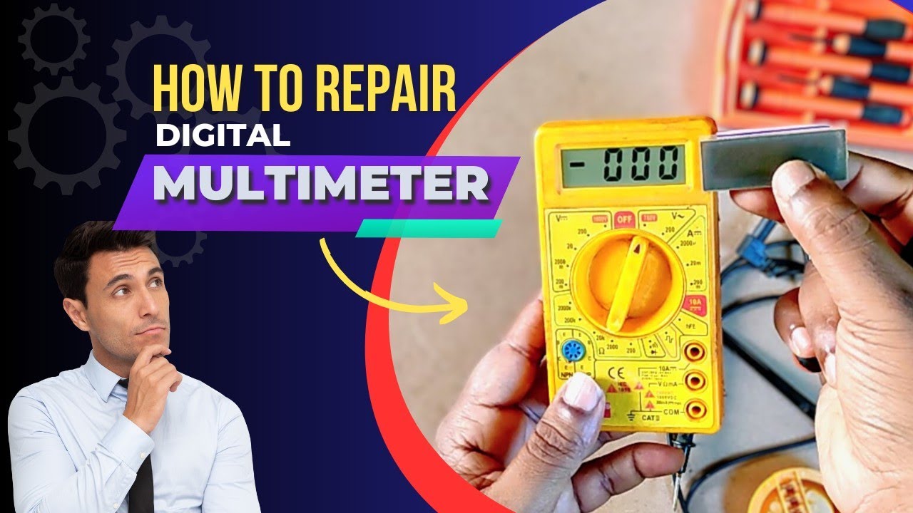 How To Repair Digital Multimeter//Replacement The Display Of Digital ...