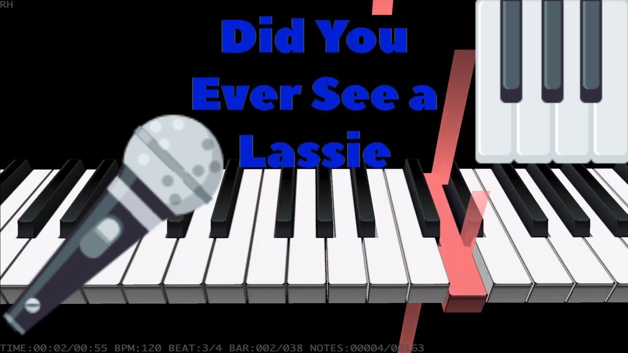 Did You Ever See A Lassi Nursery Rhyme Easiest Piano Karaoke YouTube