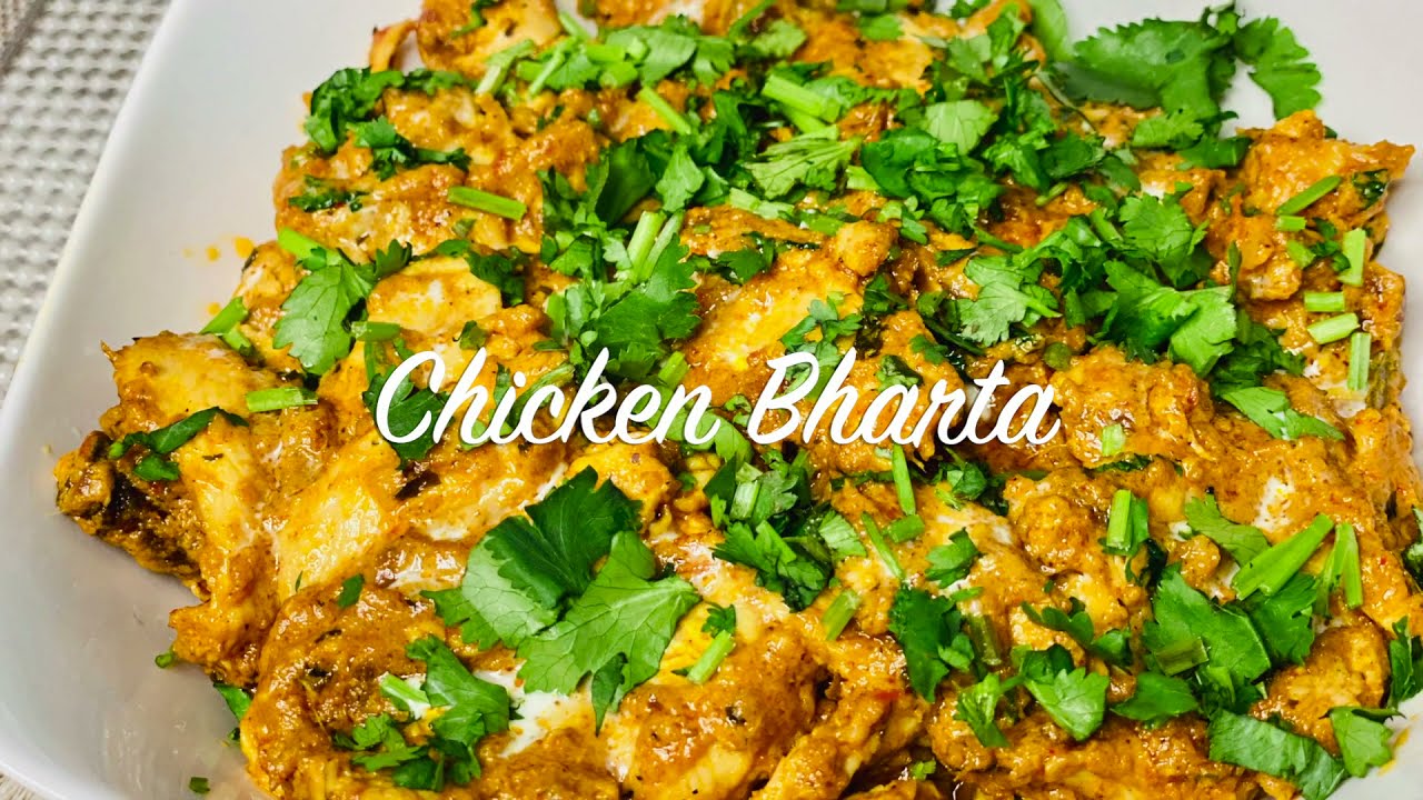 How To Make Restaurant Style Chicken Bharta At Home | Chicken Bharta ...