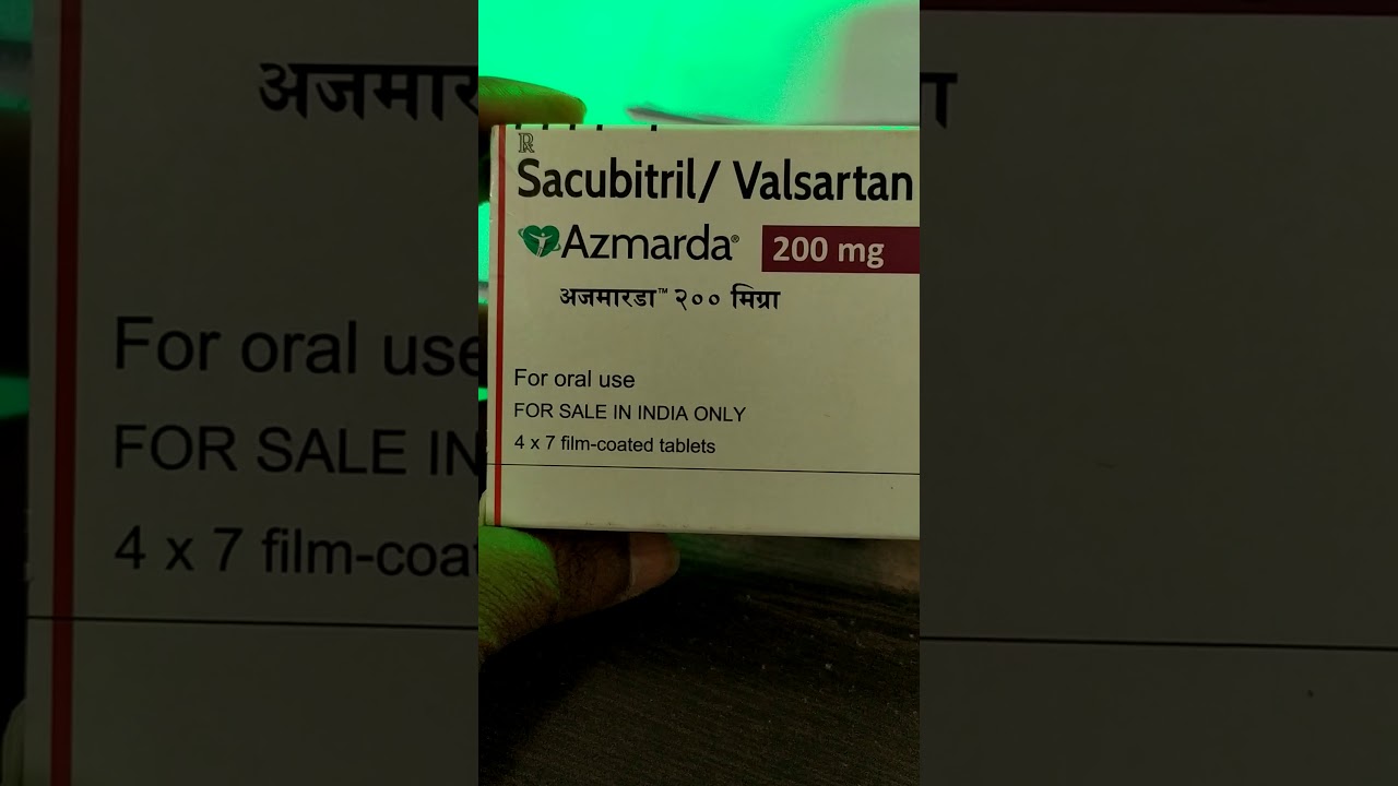 Azmarda 200 mg tablet (sacubitril/valsertan) - YouTube