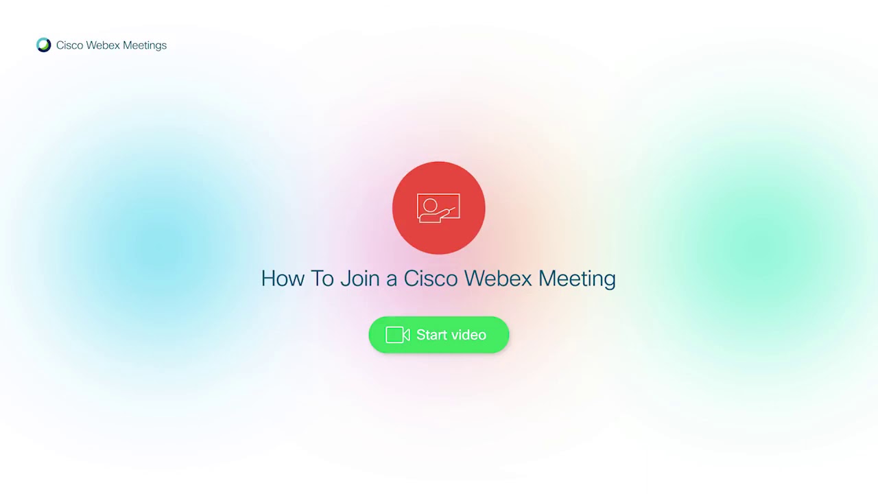 Connect to Cisco Web Ex Meeting - YouTube
