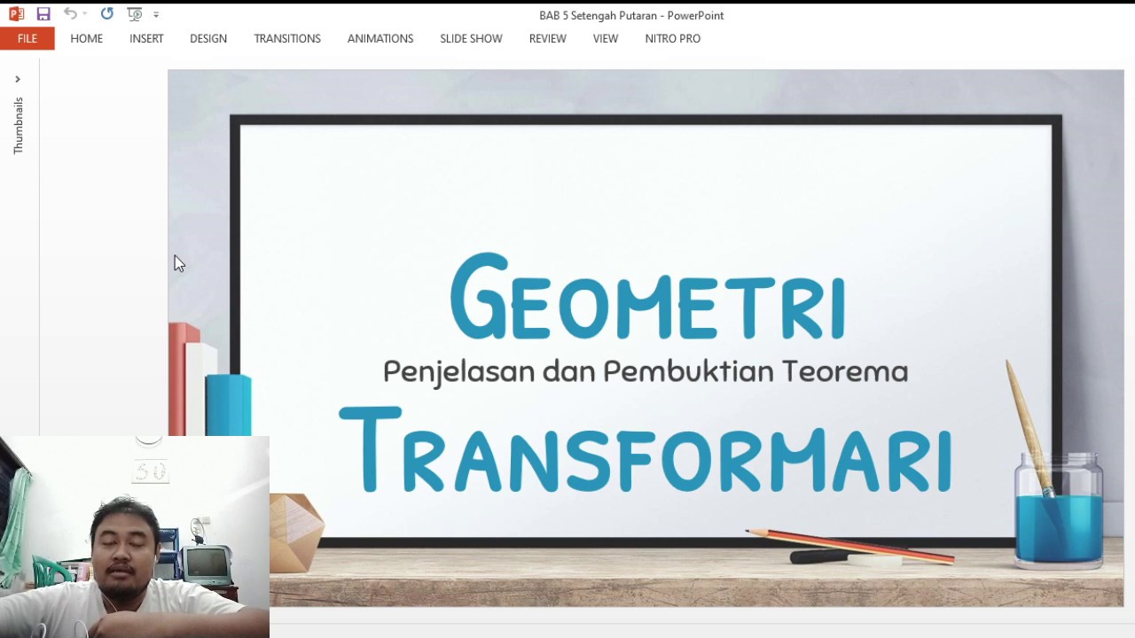Geometri Transformasi Setengah Putaran - YouTube