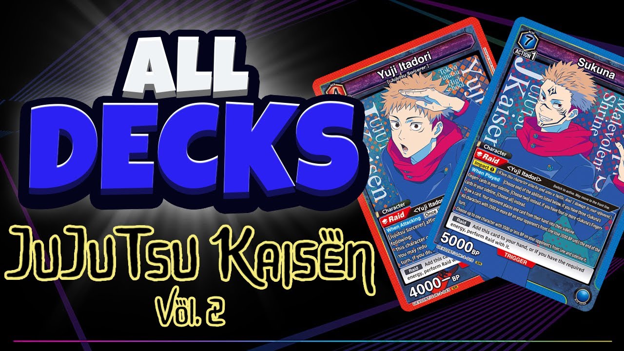 ALL Jujutsu Kaisen Vol. 2 Decks! 10 New Decks for JJK Vol. 2 Union ...