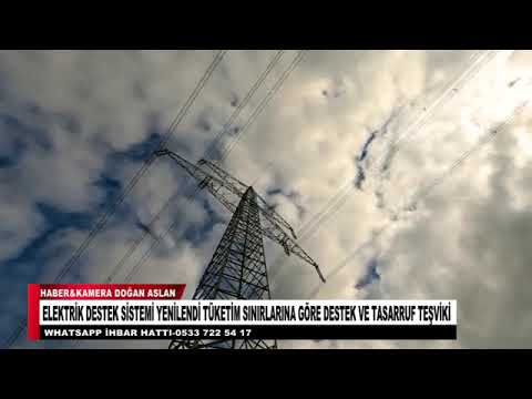 ELEKTRİK DESTEK SİSTEMİ YENİLENDİ TÜKETİM SINIRLARINA GÖRE DESTEK VE TASARRUF TEŞVİKİ