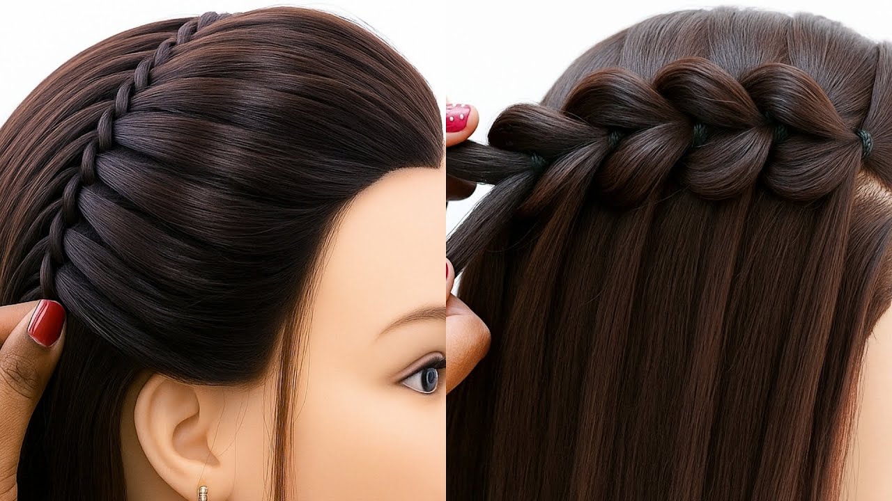 Easy & Different Hairstyle Tutorial | Simple Hairstyle For girls ...