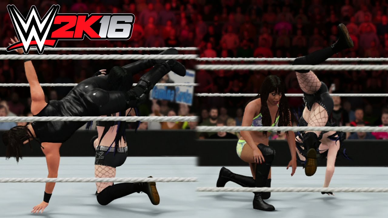 Every Diva performing the Headscissor DDT - WWE 2K16 PS4 - YouTube