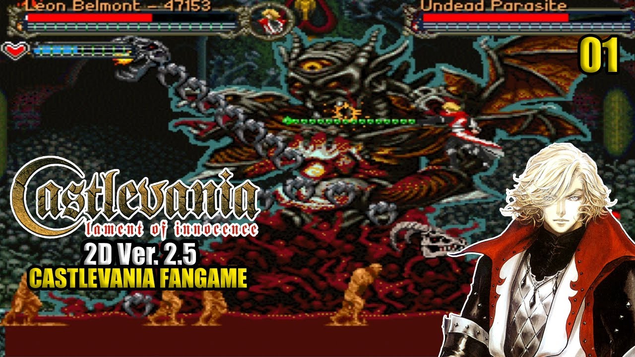 Castlevania: Lament of Innocence 2D (Fangame) (PC) EP.-01 LEON BELMONT ...