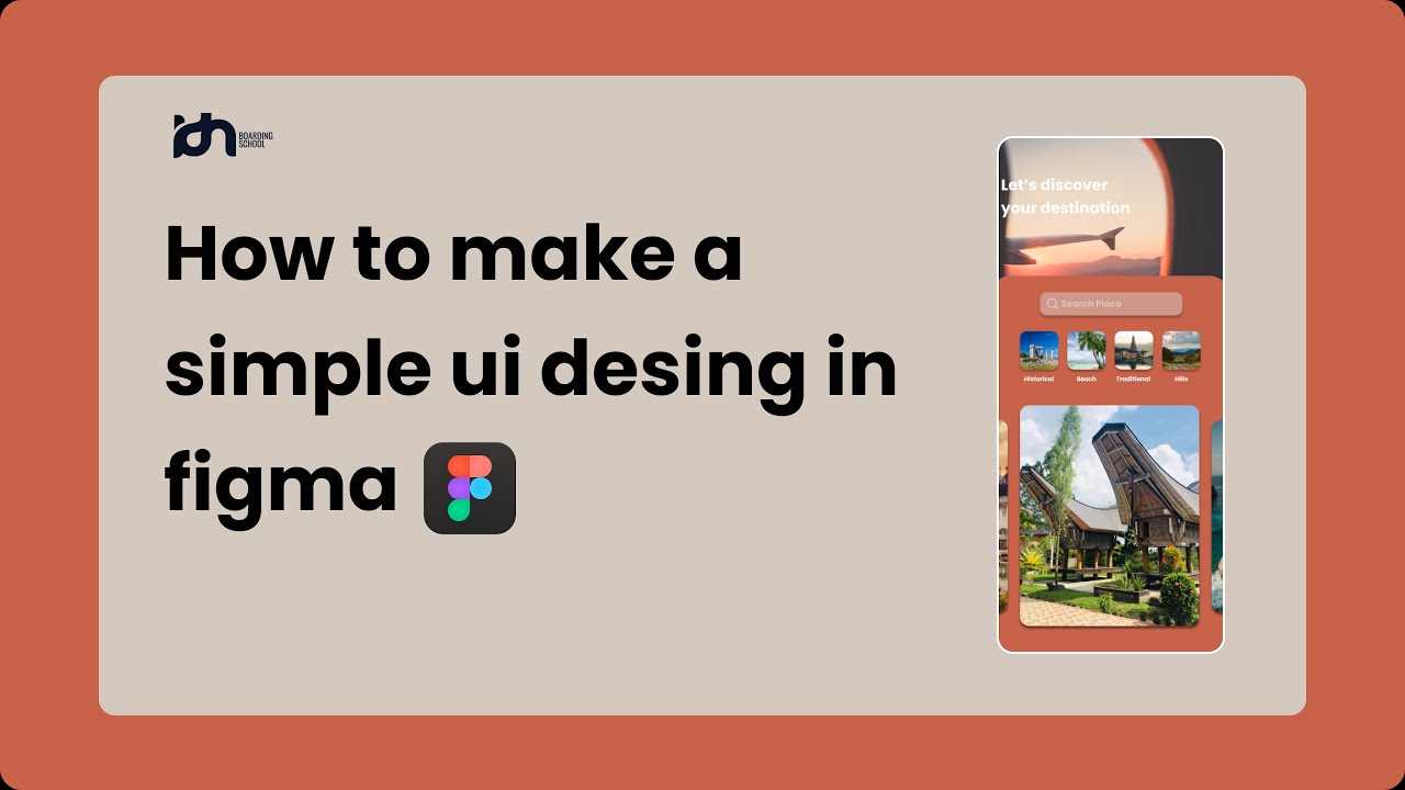 How to make a simple ui desinge in figma (for beginner) - YouTube