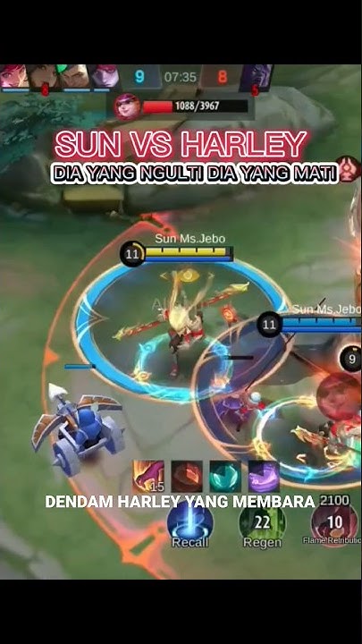Dia Yang Ngulti Dia Yang Mati, Sun Vs Harley, Sun Hyper, Hyper Sun, Build Emblem Sun, MLBB# ...