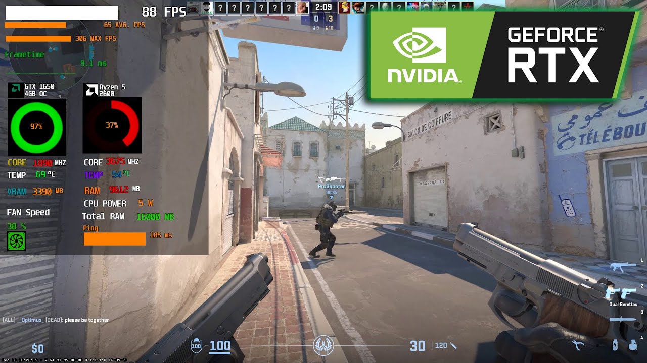 Counter strike 2: Asus GTX 1650 4GB OC - (1080P) HIGH SETTING BENCHMARK ...