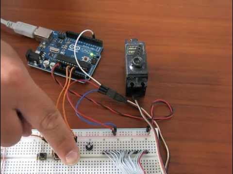 arduino servo e pulsanti - YouTube