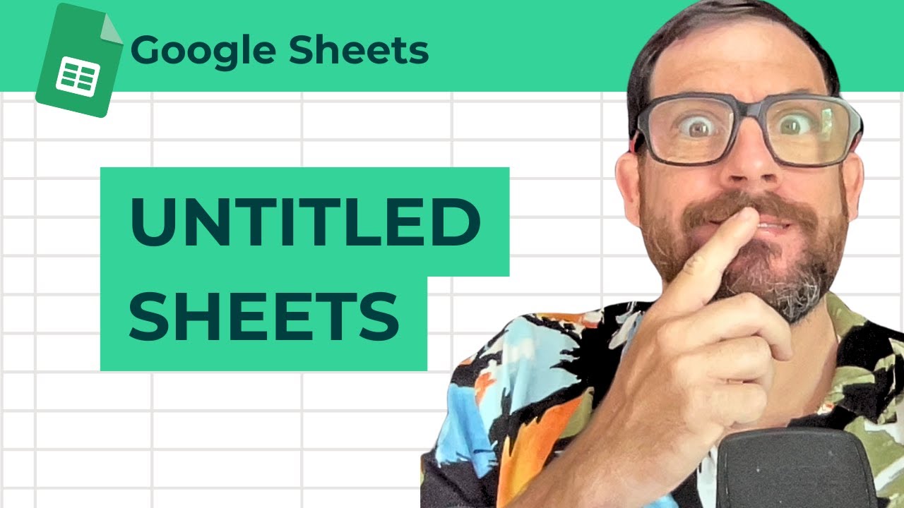 Find Untitled Spreadsheets With Data In Your Google Drive - YouTube